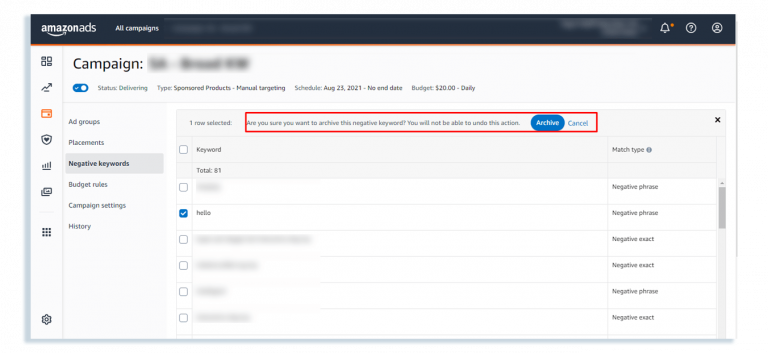 How to Optimize Negative Keywords on Amazon