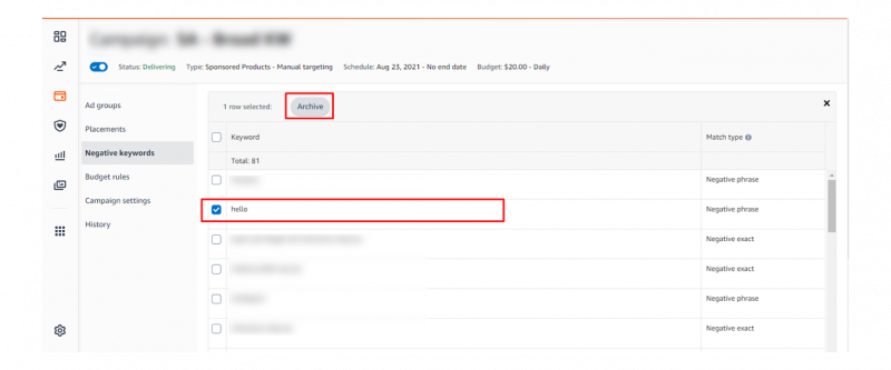 How to Optimize Negative Keywords on Amazon