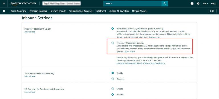 Understanding Amazon Inventory Placement Service