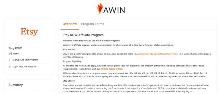 Etsy Affiliate Program: Promote Handmade Finds and Earn Commission