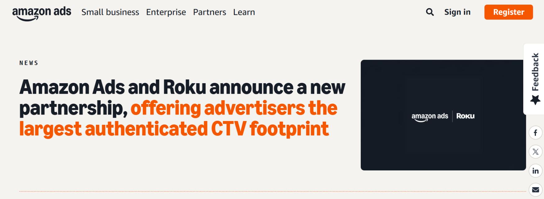 Roku Amazon Ads Partnership: Transforming CTV Ads for Amazon Sellers