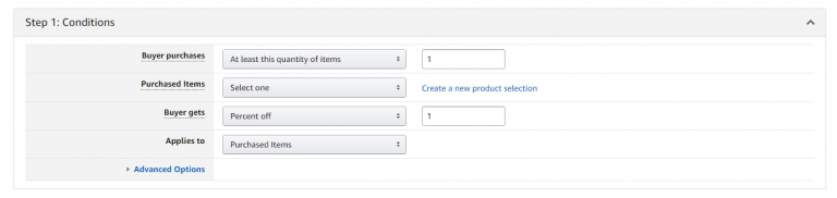 Amazon Product Promotion: How to create percentage off discounts