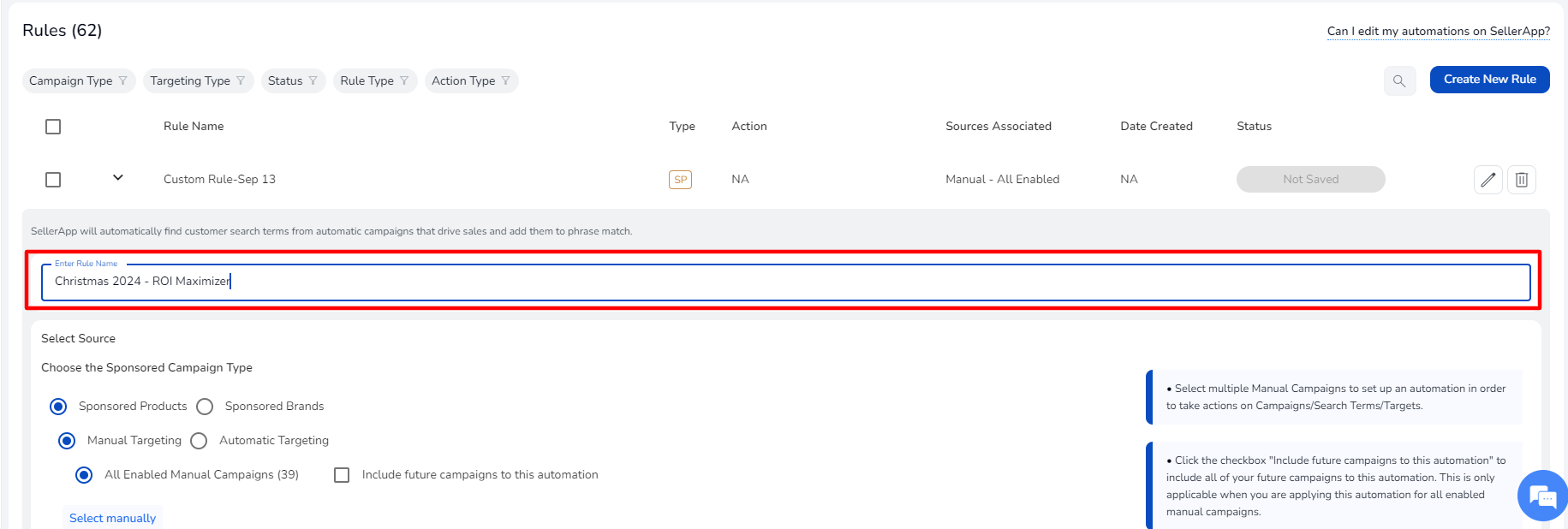 Amazon PPC Automation Overview - SellerApp Help