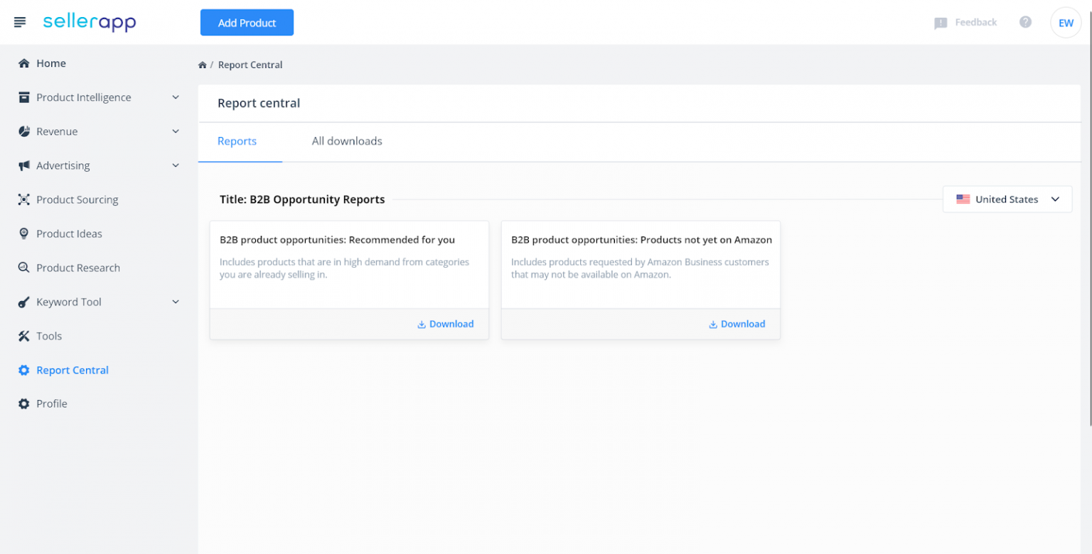 Amazon B2B Product Opportunity Reports - SellerApp Help & Knowledge-base