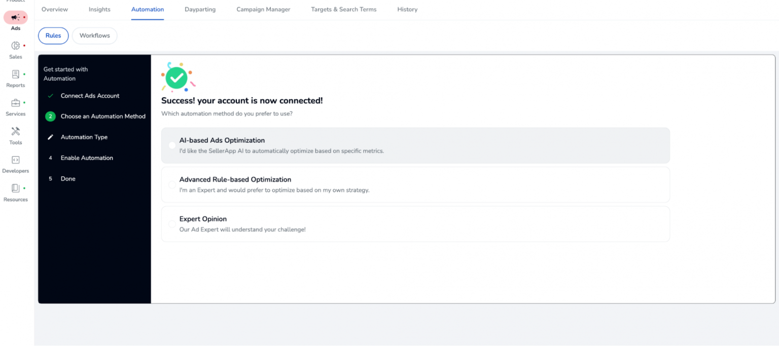 How to Enable AI Automation with SellerApp: A Detailed Guide