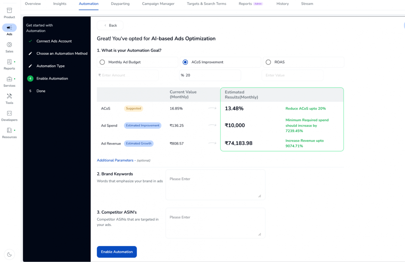 How to Enable AI Automation with SellerApp: A Detailed Guide